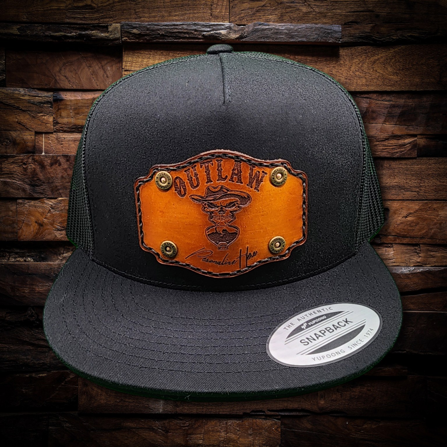 Premium Personalized Outlaw Hat for a Unique Style With 12 Gauge rivets ...
